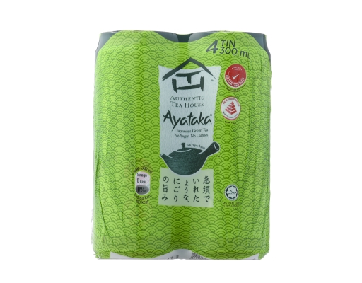 Ayataka Japanese Green Tea, 4 x 300 ml - No Sugar