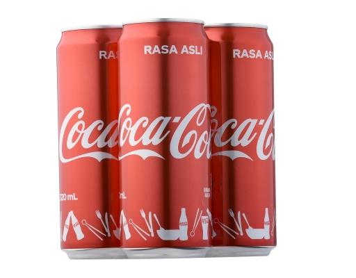 Coca-Cola 4 x 320 ml - Refreshing Carbonated Beverage with O