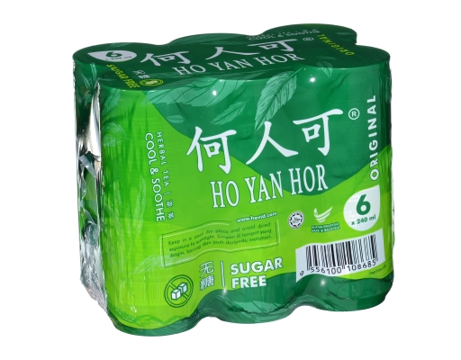 Ho Yan Hor Original Herbal Tea, 6 x 240 ml - Sugar Free