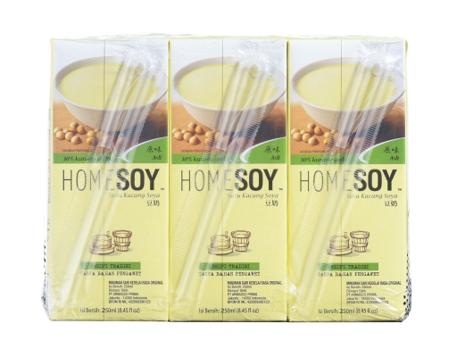 Homesoy Original Soya Milk, 6 x 250 ml - Rich Taste