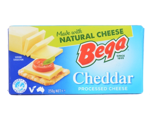 Bega Processed Cheddar Block, 250 g - Natural Cheese