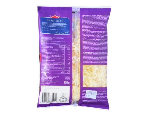 Emborg Shredded Pizza Cheese 200g – Stretchy Topping