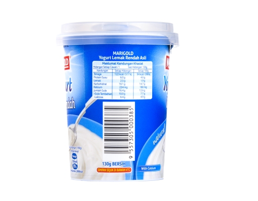 Marigold Low Fat Yogurt Natural 130g Gut Healthy Probiotics