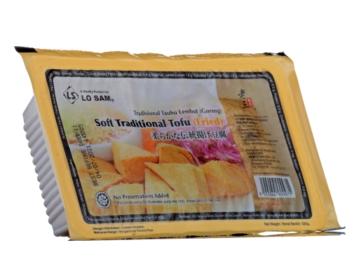 Lo Sam Soft Traditional Fried Tofu 320g No Preservatives