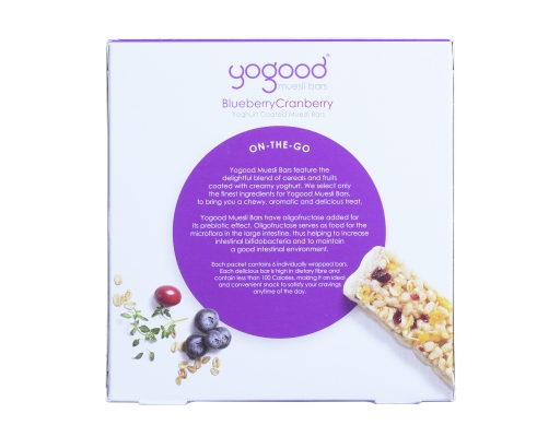 Yogood Blueberry Cranberry Muesli Bar, 138g - High Fibre