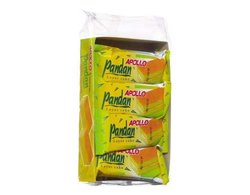 Apollo Pandan Layer Cake 8x18g Delicious Pandan Flavor