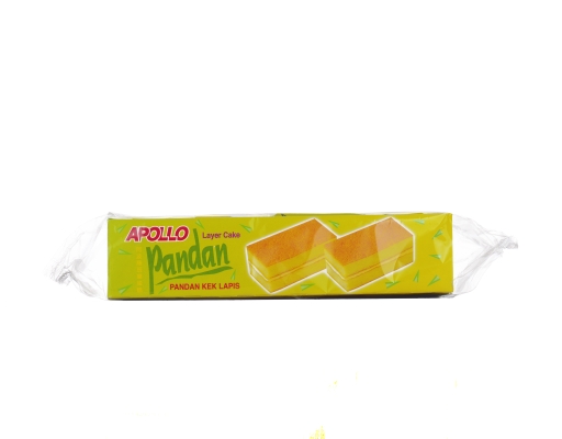 Apollo Pandan Layer Cake 8x18g Delicious Pandan Flavor