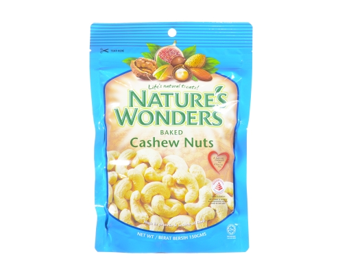 Nature's Wonder Baked Cashews 150g - Cholesterol Free