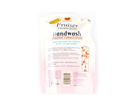Fruiser Hand Wash Strawberry Refill 400ml - Kills Germs