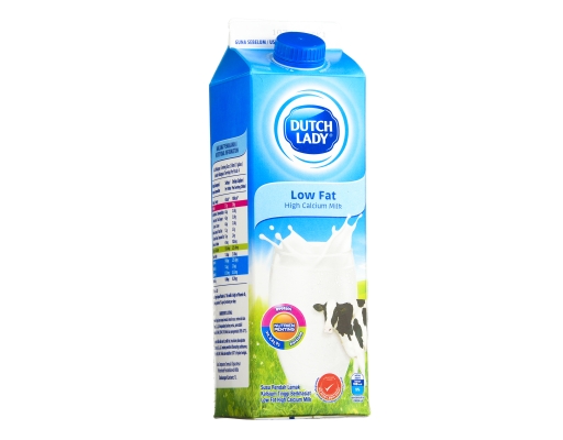 Dutch Lady Pure Farm Milk, 1L - High Calcium, Low Fat