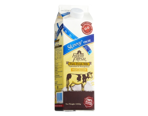 Farm Fresh Skinny Low Fat Milk, 1 liter - Low Fat