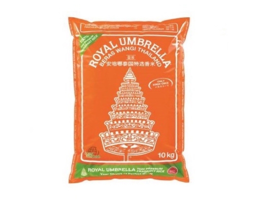 Royal Umbrella Thai Fragrant Rice, 10 kg - Premium Quality