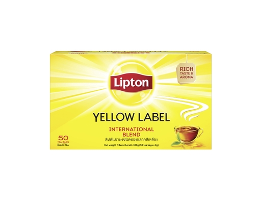 Lipton Yellow Lable Tea, 50 pcs - Rich Taste & Aroma