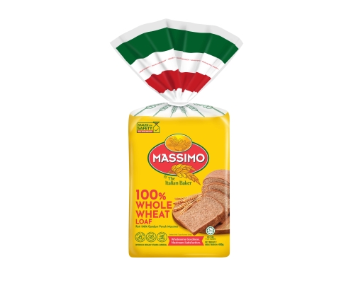 Massimo 100% Whole Wheat, 400g - Wholesome Goodness