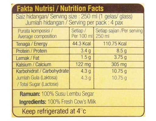 Farm Fresh Skinny Low Fat Milk, 1 liter - Low Fat