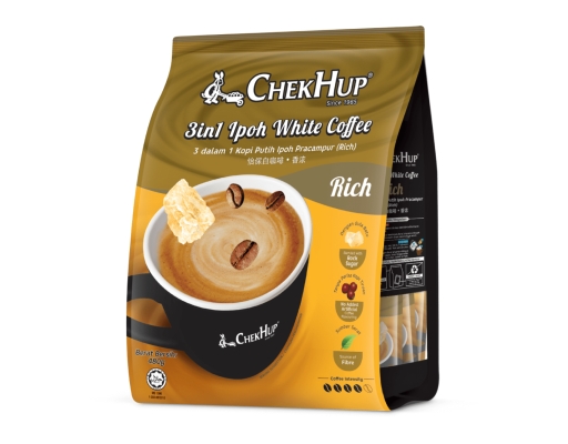 Chek Hup Ipoh White Coffee Rich, 12x40g - Bold Flavor