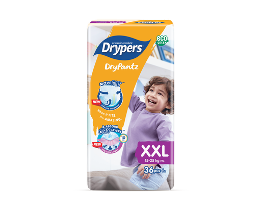 Drypers Drypantz XXL36 - Leak-Free Fit