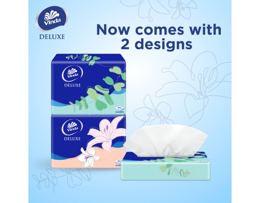 Vinda Facial Tissue Deluxe 3Ply 12x50 - Extra Strong