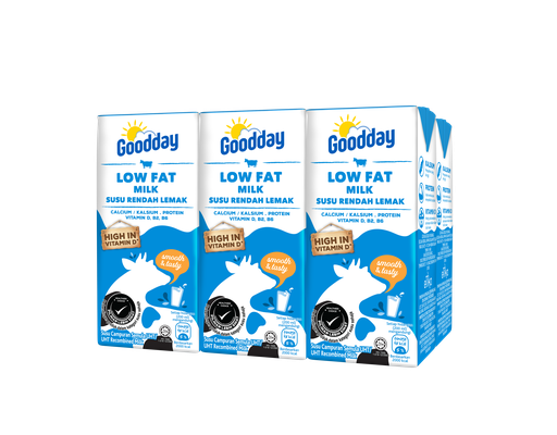 Goodday UHT Low Fat Milk 6x200ml – Rich in Vitamin D