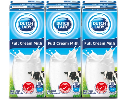 Dutch Lady UHT Pure Farm Milk 6 x 200 ml