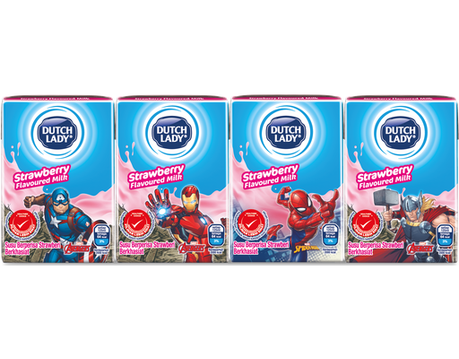 Dutch Lady Marvel Strawberry 4x125ml – Tasty Flavor