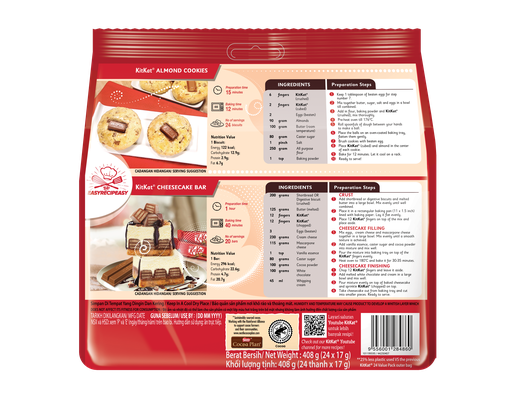 Nestle Kit Kat Share Bag 24's - Delicious Wafer Fingers in M