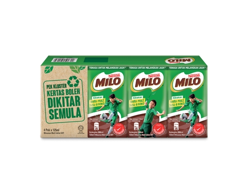 Milo UHT 4x125ml - Energy Boosting Drink for Kids