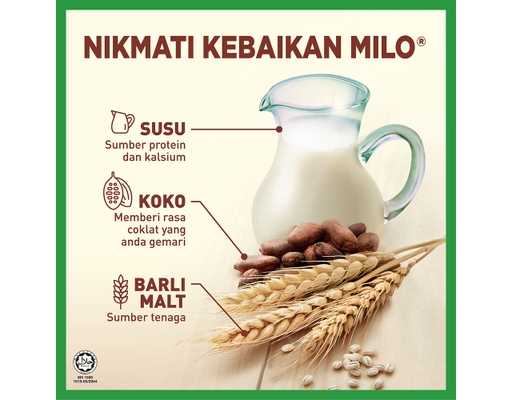 Milo Activ-Go UHT Chocolate Malt Drink with 4 Vitamins & 2 M