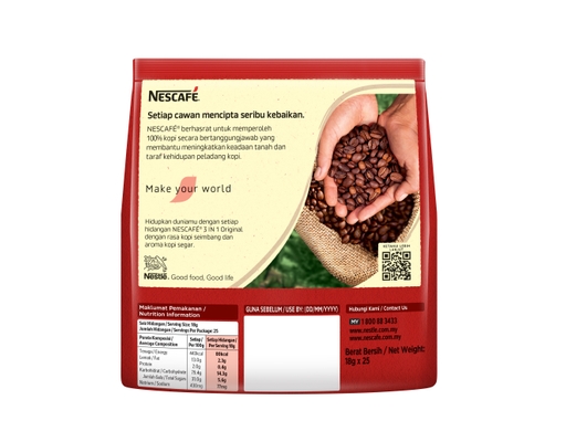 Nescafe 3 in 1 Original, 25x18g - Aromatic Blend
