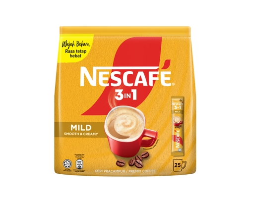 Nescafe 3 in 1 Mild, 25s x 18g - Smooth & Creamy