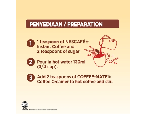 Nestle Coffeemate Stick Pack, 50 x 5g - Rich & Creamy