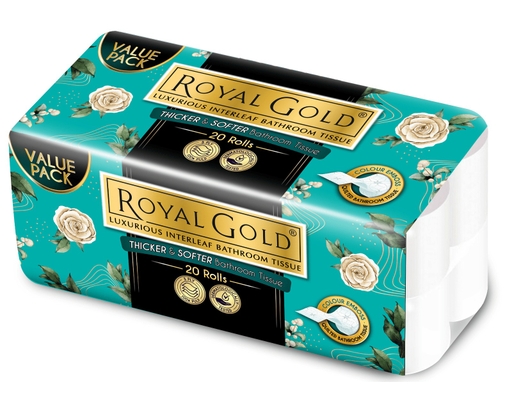 Royal Gold Toilet Roll 3Ply - Soft & Eco-Friendly