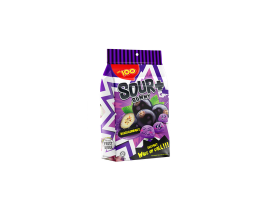 Lot 100 Sour Plus Blackcurrant Gummy Candy | myaeon2go
