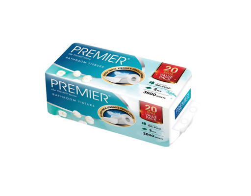 Premier Nature Toilet Roll, 20 Rolls - Soft & Durable
