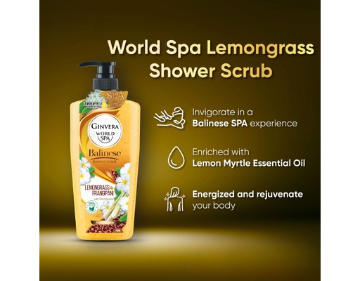 Ginvera Balinese Scrub Lemongrass & Frangipani | myaeon2go