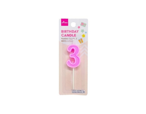 Daiso Number Candle 3 | myaeon2go