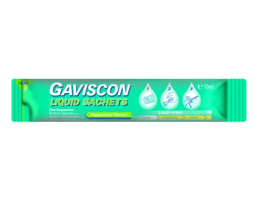 Gaviscon Double Action Sachet, 10ml - Fast Heartburn Relief