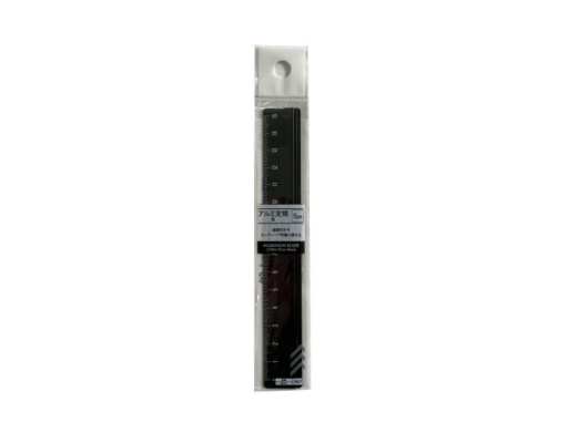 Daiso Aluminum Ruler Black | myaeon2go