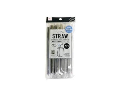 Daiso Flexible Mini Straw Wrapped Monotone | myaeon2go