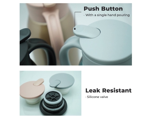 Eplas Thermal Large Capacity Insulated Thermal Flask Black (EVC-1200 ...