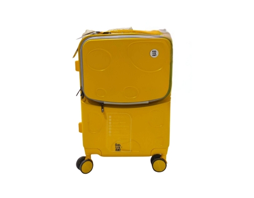 Gallivant ABS PC Semi Open Luggage 20" Yellow | myaeon2go