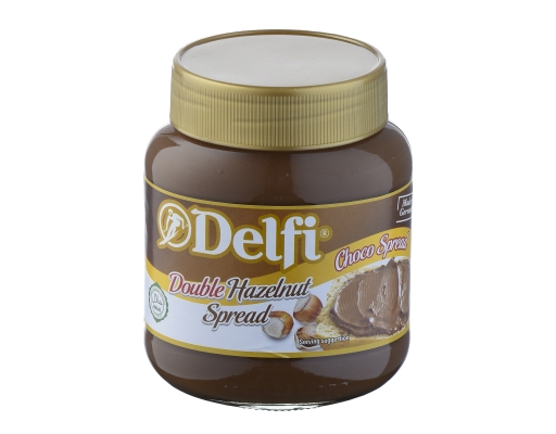 Delfi Double Hazelnut Choco Spread, 350g - Double Taste